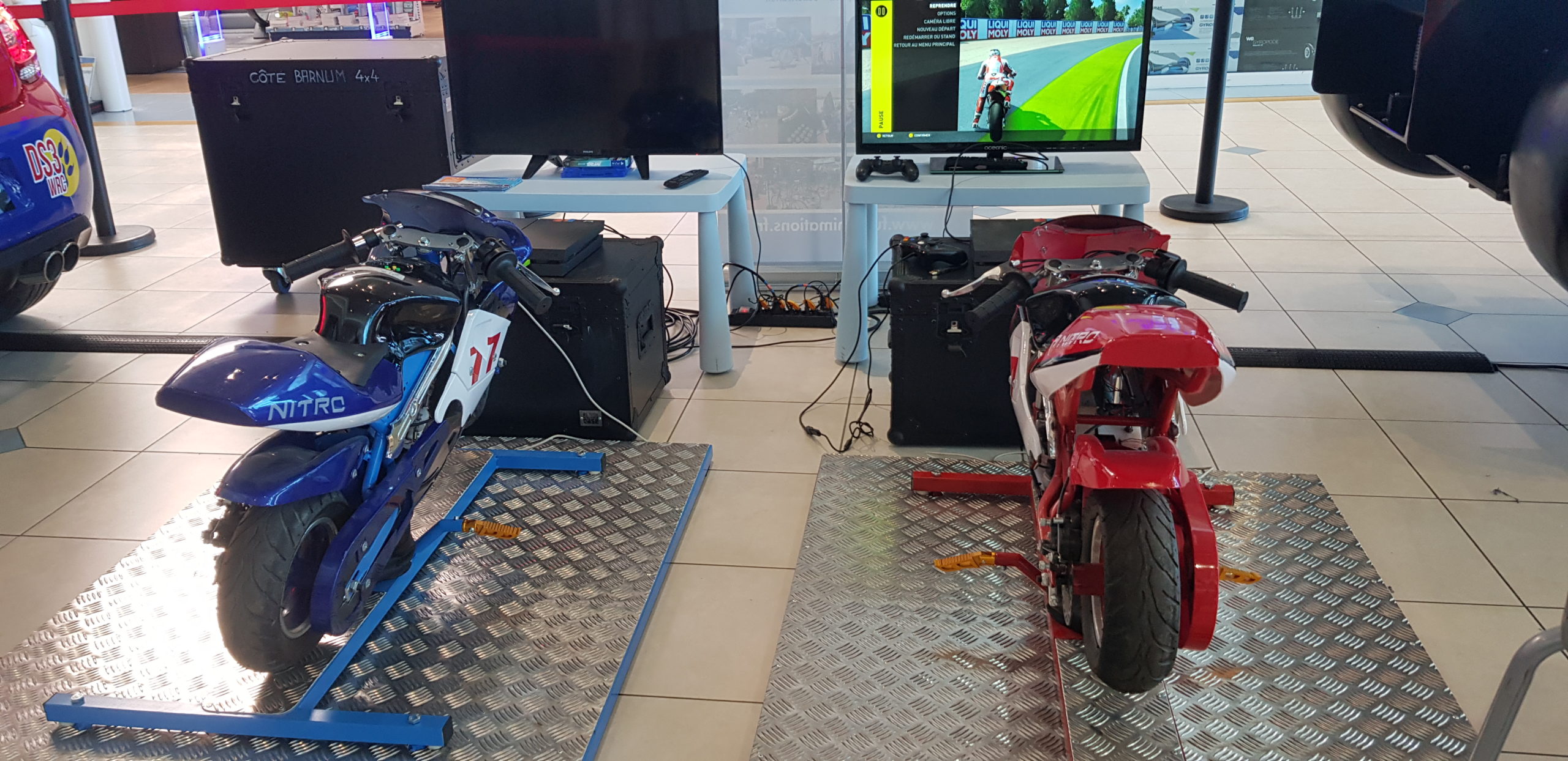 SIMULATEUR MINI MOTO – Fun animations